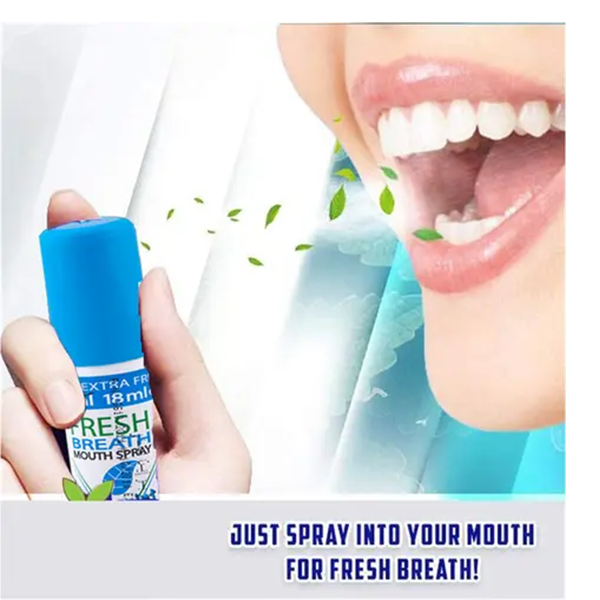 Fresh Breath Freshener Mouth Spray Spearmint - 18ml